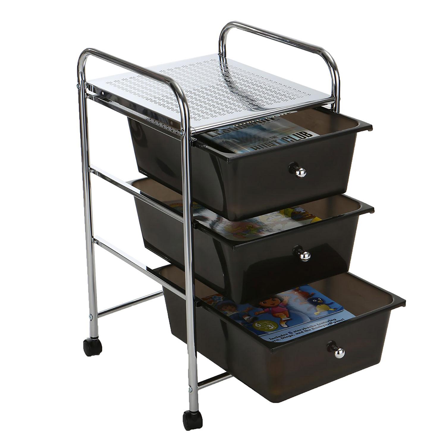 Mind Reader Metal Binding 3-Drawer Trolley – Novelty Shop